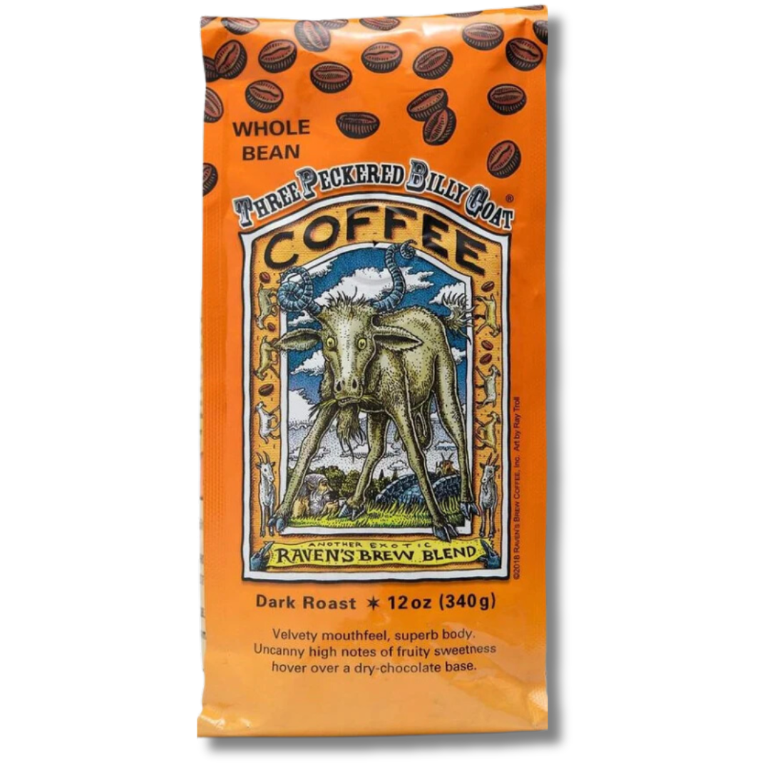 Three Peckered Billy Goat- Dark Roast – Alaskan Snacks