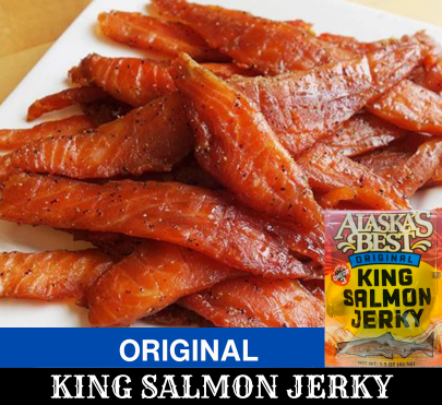 WILD KING SALMON JERKY 3 OZ. – Alaskan Snacks